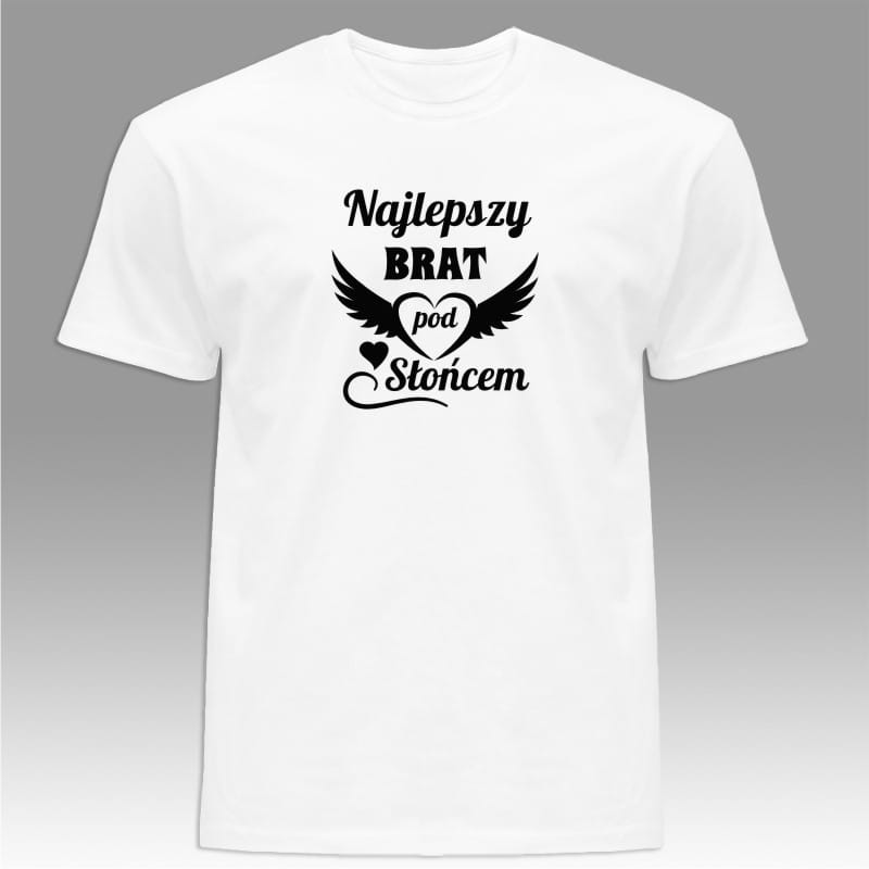 Koszulka dla brata najlepszy brat pod słońcem biała